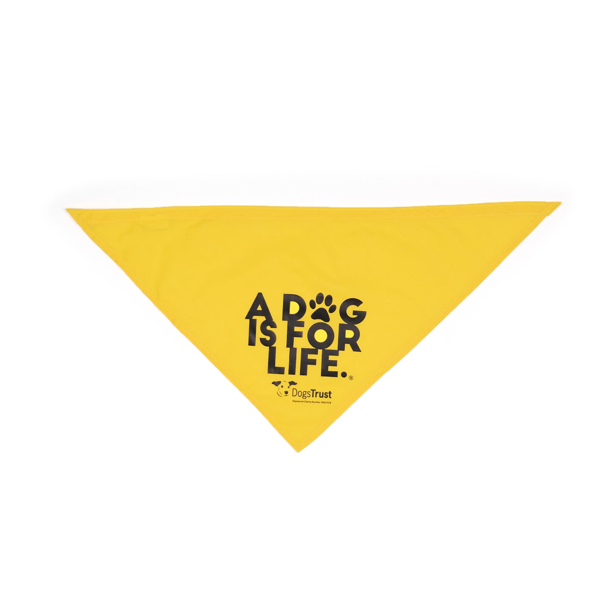 A Dog Is For Life' Bandana - Dog Bandana With Paw Print Design – Dogs ...